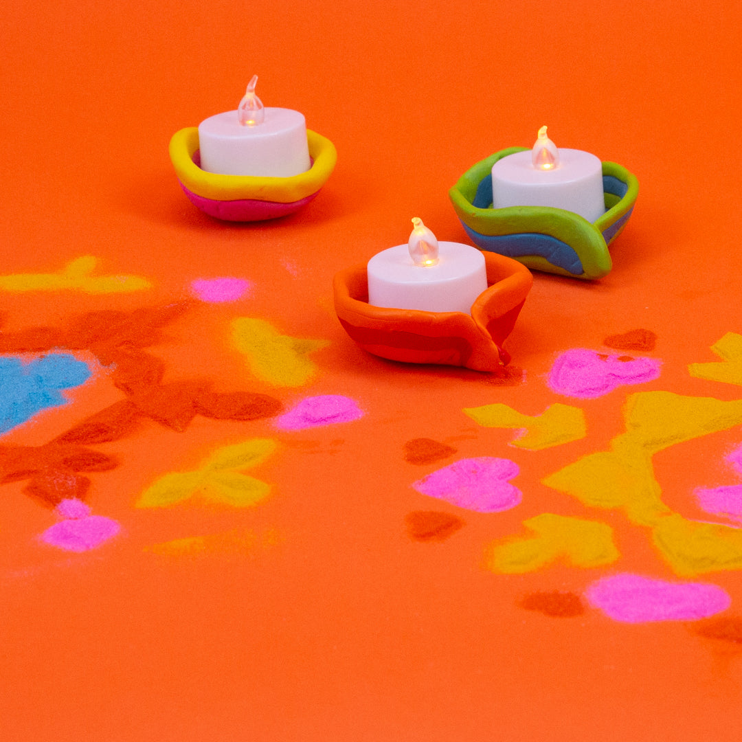Light Up Spiral Clay Diyas – Days United
